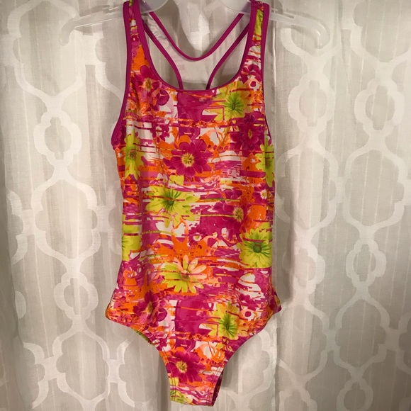 Speedo | Swim | Speedo One Piece Floral Razorback Swim Suit Pink | Poshmark